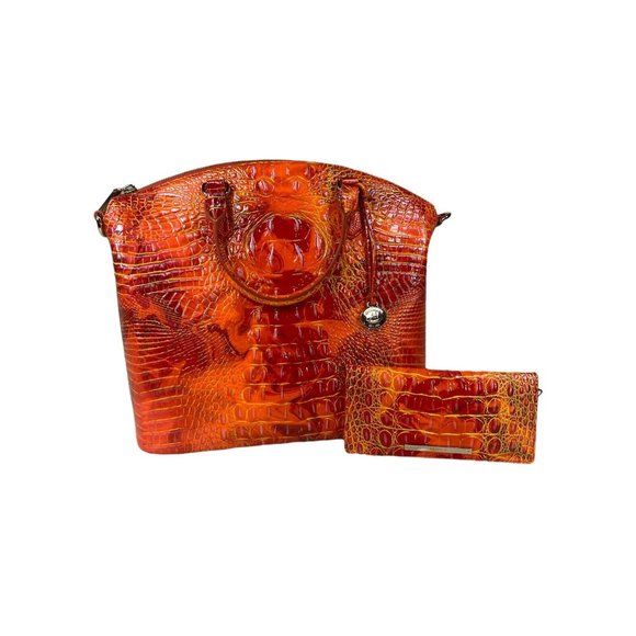Brahmin | Bags | Brahmin Large Duxbury Satchel Ady Wallet Set Spicy ...